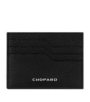 Chopard Small Leather Heritage Card Holder - Black
