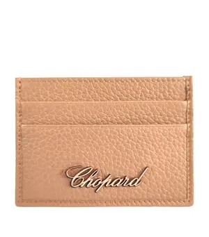 Chopard Small Leather Classic Card Holder - Brown