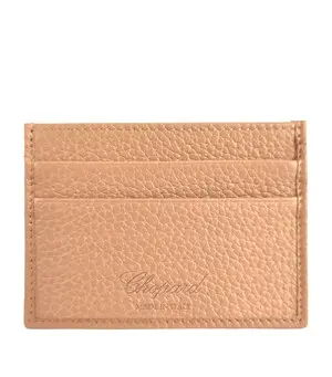 Chopard Small Leather Classic Card Holder - Brown