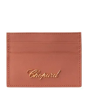 Chopard Small Leather Classic Card Holder Orange