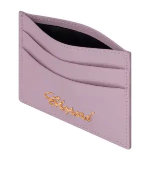 Chopard Small Leather Classic Card Holder - Purple