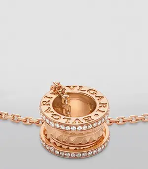 BVLGARI B.zero1 Rock Pendant Necklace In And Diamonds