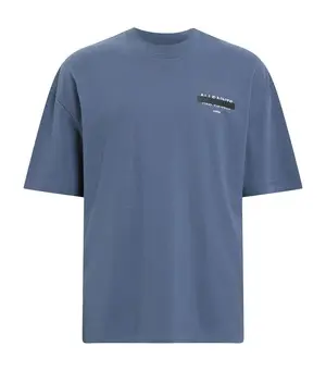 ALLSAINTS Organic Cotton Redact T-shirt Blue