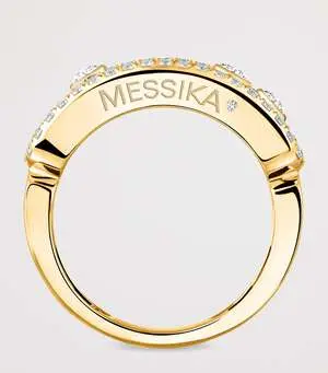Messika Move Classique Yellow And Diamond Pavé Ring
