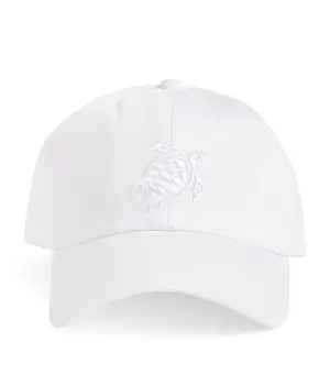 Vilebrequin Embroidered Turtle Baseball Cap White
