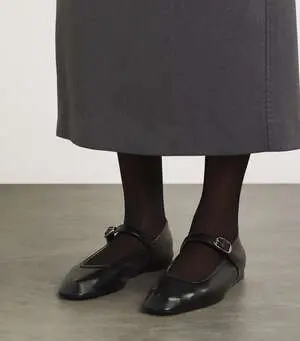 Le Monde Beryl Leather Mary Jane Ballet Flats
