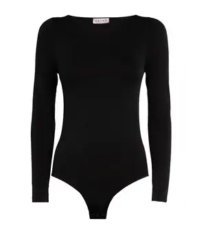 Falke Long-sleeved Bodysuit - Black