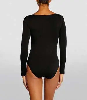 Falke Long-sleeved Bodysuit - Black