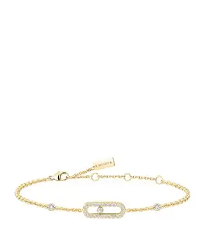 Messika Move Uno Diamond Chain Bracelet - Gold