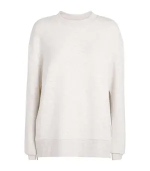 Varley Doublesoft Gabriella Sweatshirt With Side Zips - Ivory