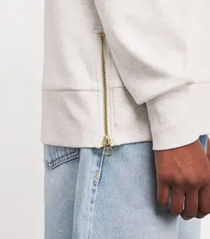 Varley Doublesoft Gabriella Sweatshirt With Side Zips - Ivory