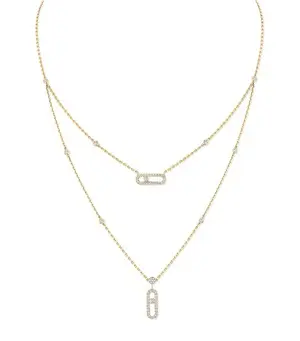 Messika Move Uno Diamond Necklace - Gold