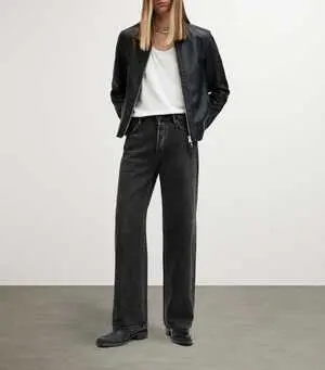 ALLSAINTS Lenny Flare Jeans - Black