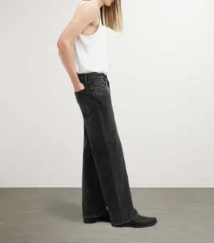 ALLSAINTS Lenny Flare Jeans - Black