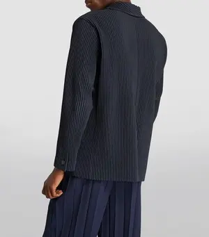 Issey Miyake Pleated Basics Blazer - Navy