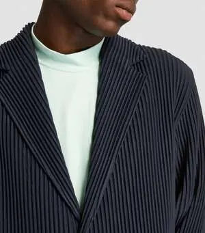 Issey Miyake Pleated Basics Blazer - Navy