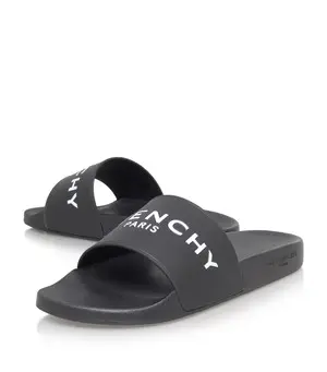 Givenchy Logo Slides - Black