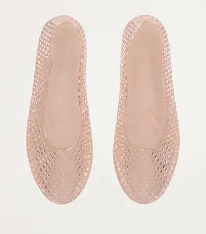 ANCIENT GREEK SANDALS Jelly Ballet Flats - Beige
