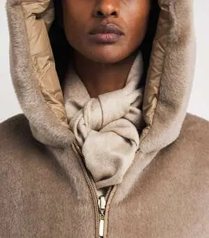 Max Mara Cashmere Monogram Scarf
