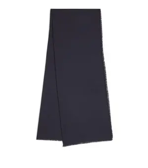 Max Mara Cashmere Square Scarf Blue