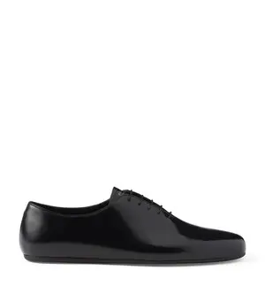 Prada Wholecut Leather Oxford Shoes