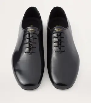 Prada Wholecut Leather Oxford Shoes