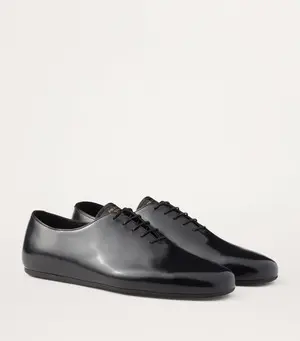 Prada Wholecut Leather Oxford Shoes