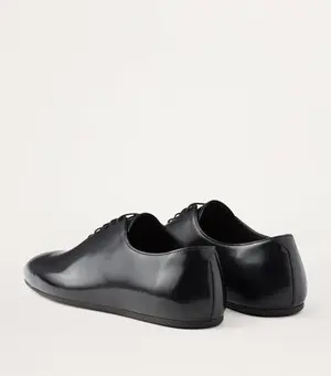 Prada Wholecut Leather Oxford Shoes