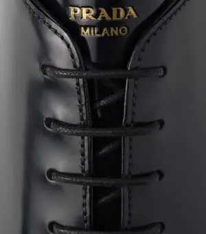 Prada Wholecut Leather Oxford Shoes