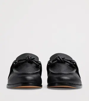 Bottega Veneta Leather Astaire Loafers - Black
