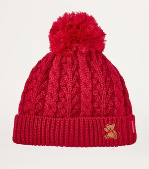 MIKI HOUSE Wool-blend Beanie - Red