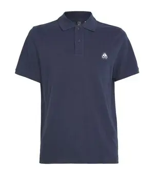 Moose Knuckles Logo Polo Shirt - Navy