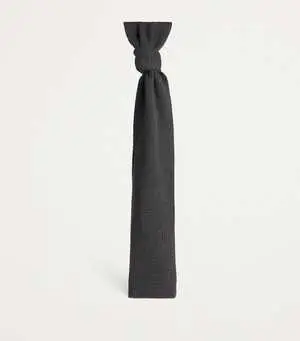 Sunspel Wool-cashmere Waffle Scarf