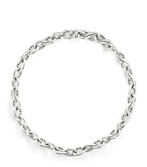 ENGELBERT Gold And Diamond Drop Links Chain Necklace - White