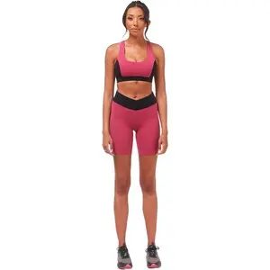 REBODY Vendetta Cloudlux Biker Shorts - Fuschia/black