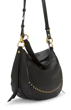 Vince Camuto Noemy Leather Shoulder Bag - Black