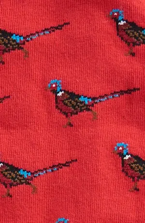 Barbour Mavin Pheasant Cotton Blend Crew Socks