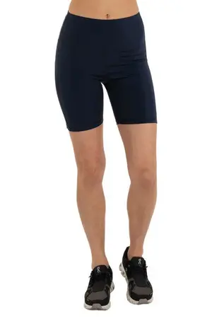 REBODY Incline Silkiflex High Waist Biker Short - Cool Navy