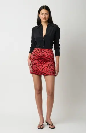 Equipment Laylin Printed Mini Skirt