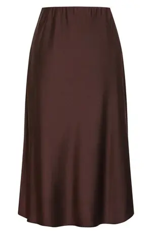 City Chic Miranda Midi Skirt - Truffle
