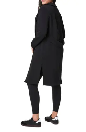 Spanx Airessentials Long Open Front Jacket - Very Black