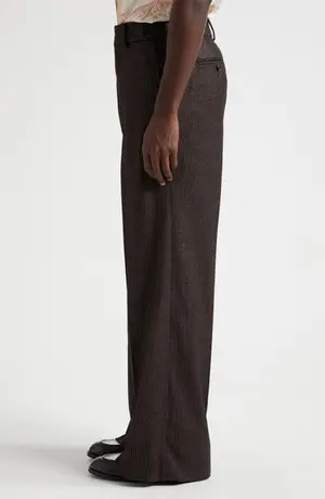 Amiri Lurex Stripe Flare Trousers