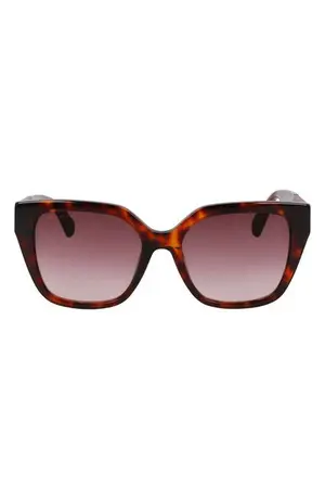 Longchamp Roseau Butterfly Sunglasses - Dark Havana