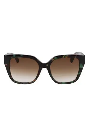 Longchamp Roseau Butterfly Sunglasses - Green Havana
