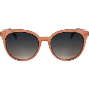 Longchamp Heritage 55mm Gradient Round Sunglasses - Orange