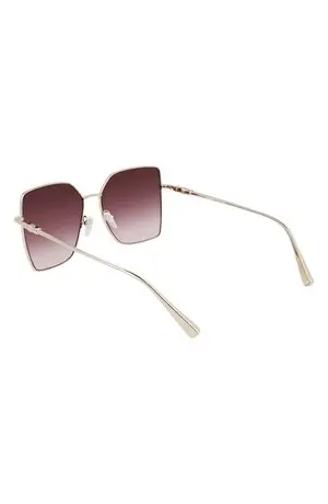 Longchamp Roseau Butterfly Sunglasses - Gold/ Gradient Brown