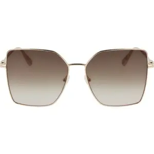 Longchamp Longchamp Roseau Butterfly Sunglasses Gold/ Gradient Khaki