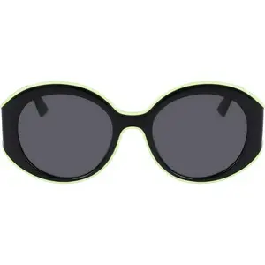Longchamp Heritage 53mm Oval Sunglasses - Black