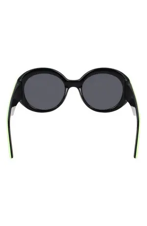 Longchamp Heritage 53mm Oval Sunglasses - Black