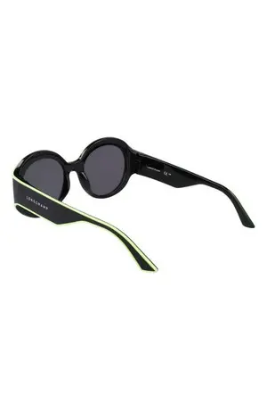 Longchamp Heritage 53mm Oval Sunglasses - Black